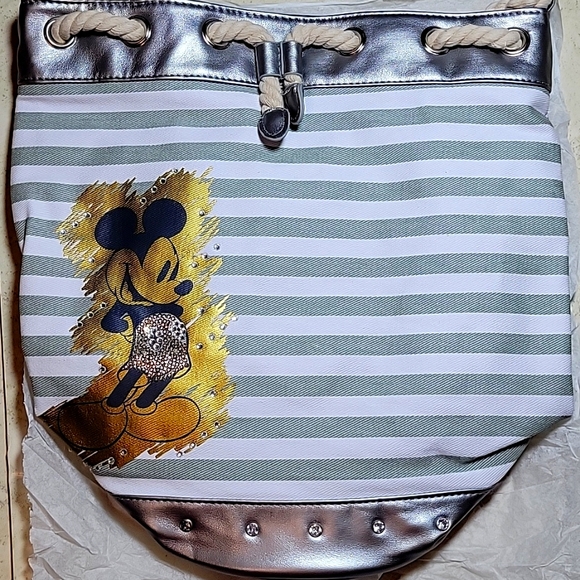 Disney | Bags | Mickey Mouse Embellished Bucket Bag | Poshmark